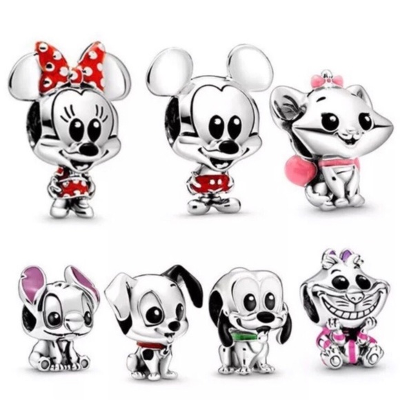 Jewelry | 7 Pieces Disney Mickey Mouse Minnie Mouse Bead Collection ...